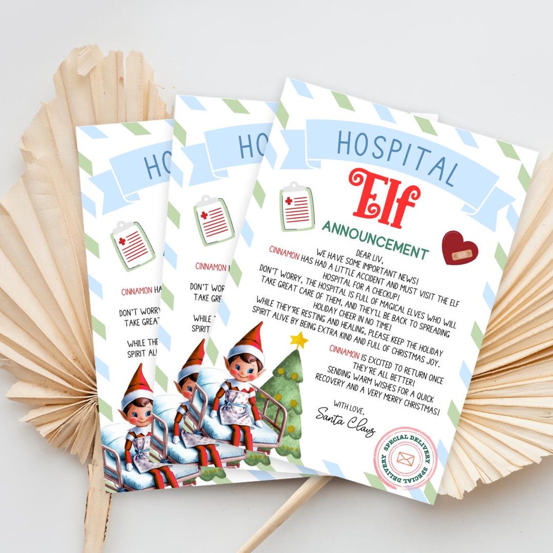 Oops Must Go Ouch Touched Elf Sick Hospital Elf Announcement – A ...