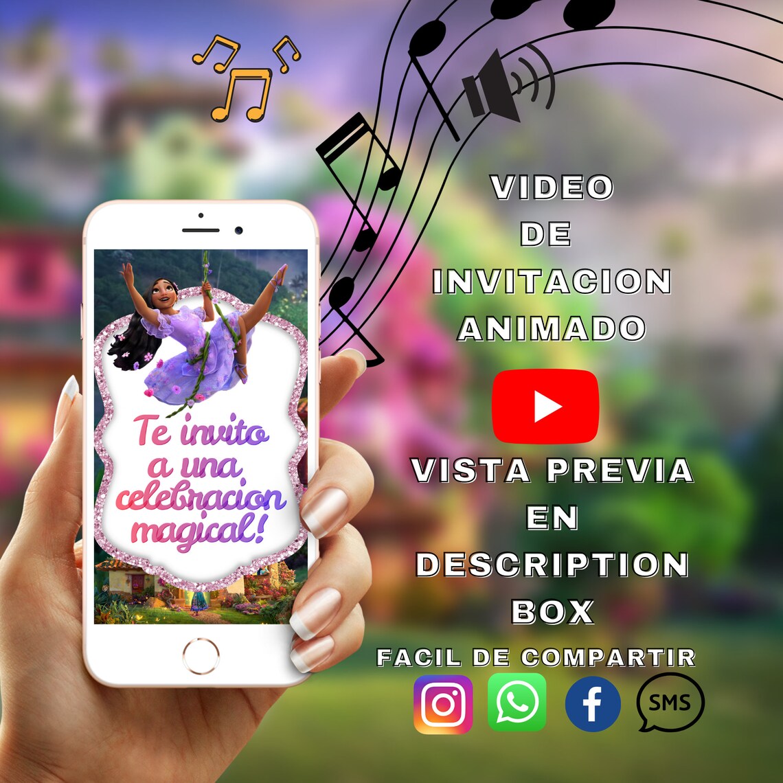 Encanto Video De Invitacion Animado En Espanol - Etsy