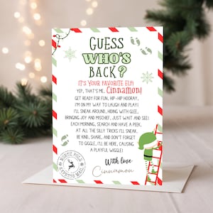 Guess Whos Back Elf on the Shelf - Etsy