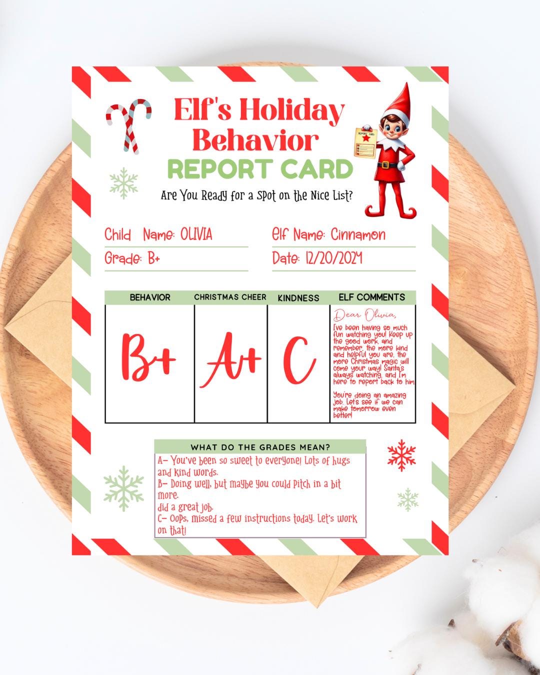 Elf Activity Christmas Behavior Tracker – Printable Naughty or Nice ...