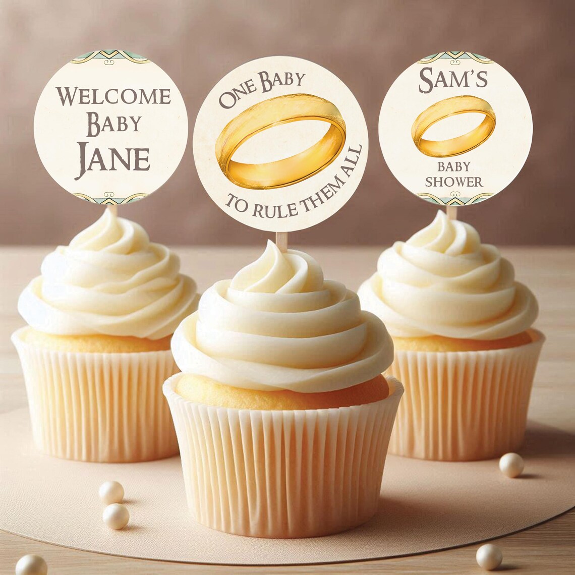 One Baby to Rule Collection Shower | Editable Canva Template (digital ...