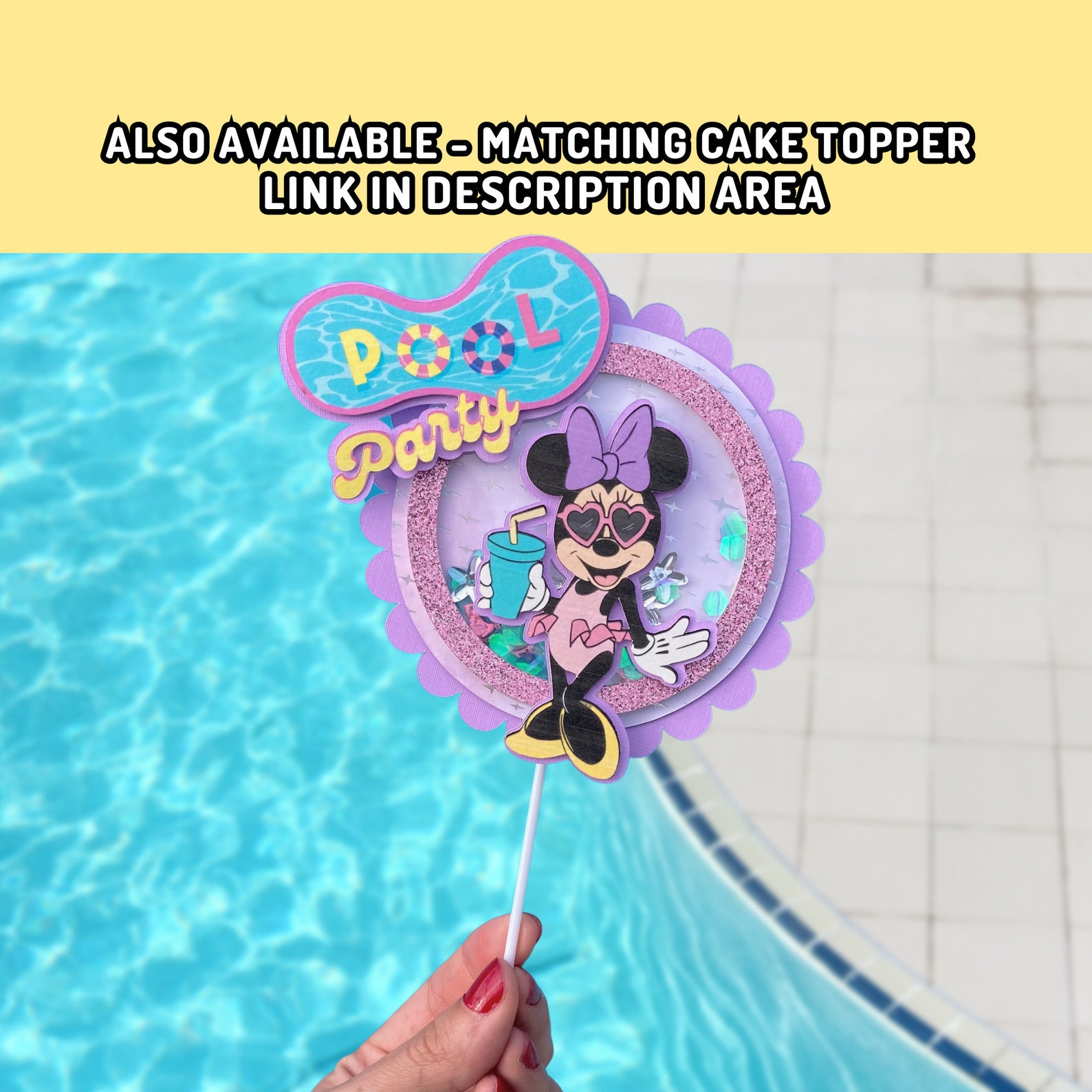 Corjl Minnie Mouse Pool Party Birthday Digital Invitation - Etsy