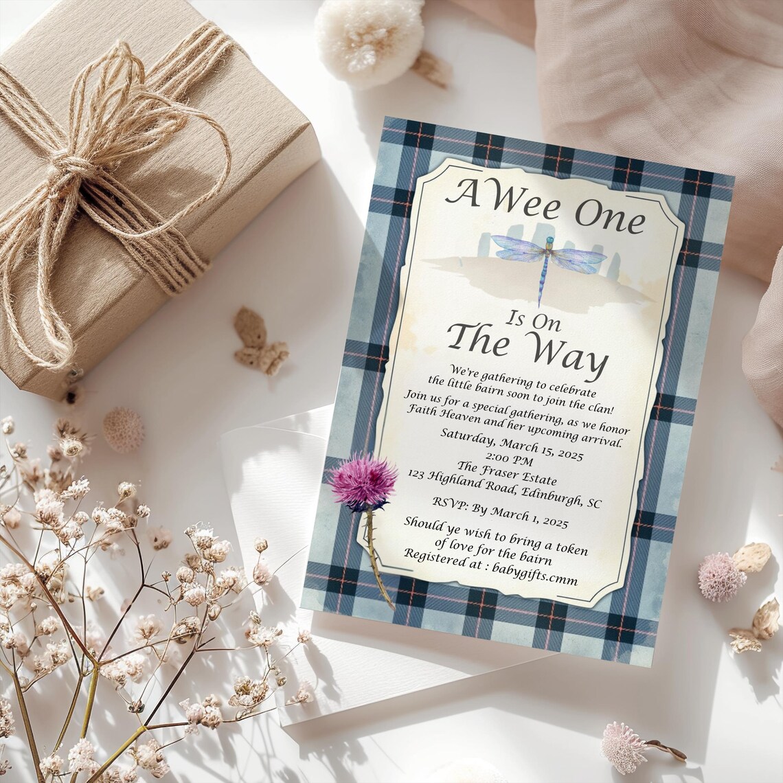 Outlander Inspired Baby Shower Wee Lass Lad Bairn Digital File Bookish ...