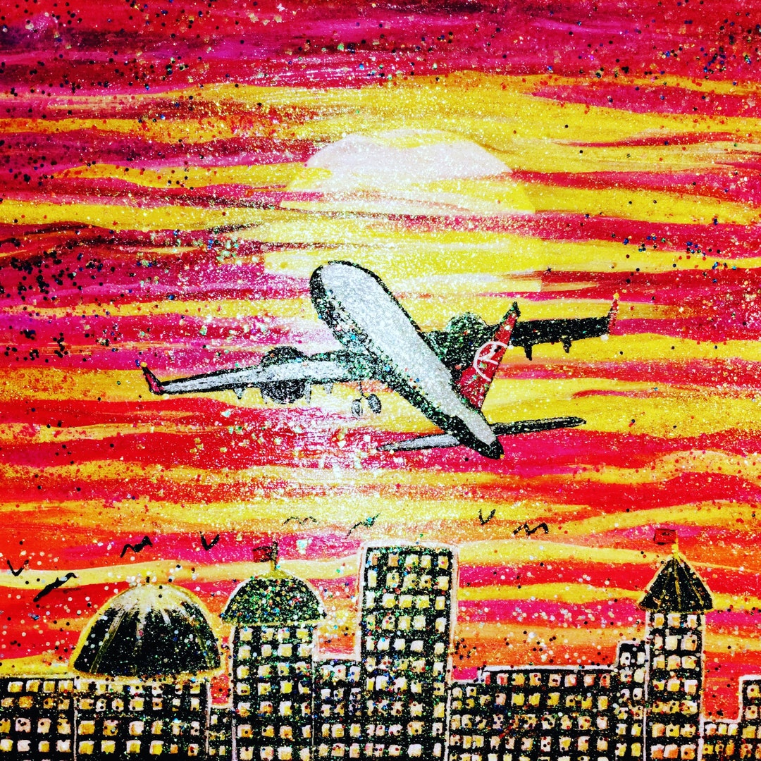 Travel Acrylic Painting Original - Etsy