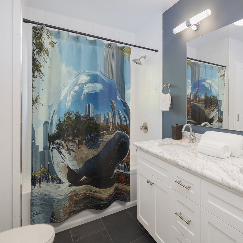 Chicago Silver Bean Landmarks Cloud Gate - Painting Watercolor, Cloud ...