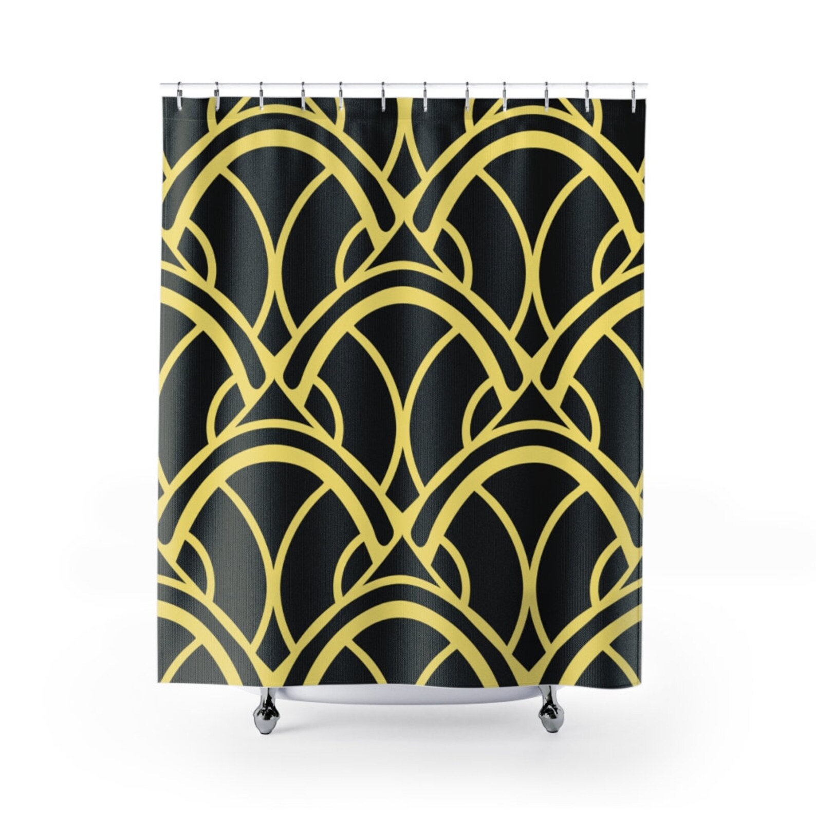 Rideau de douche Art Déco Bold Arc Style - Etsy France
