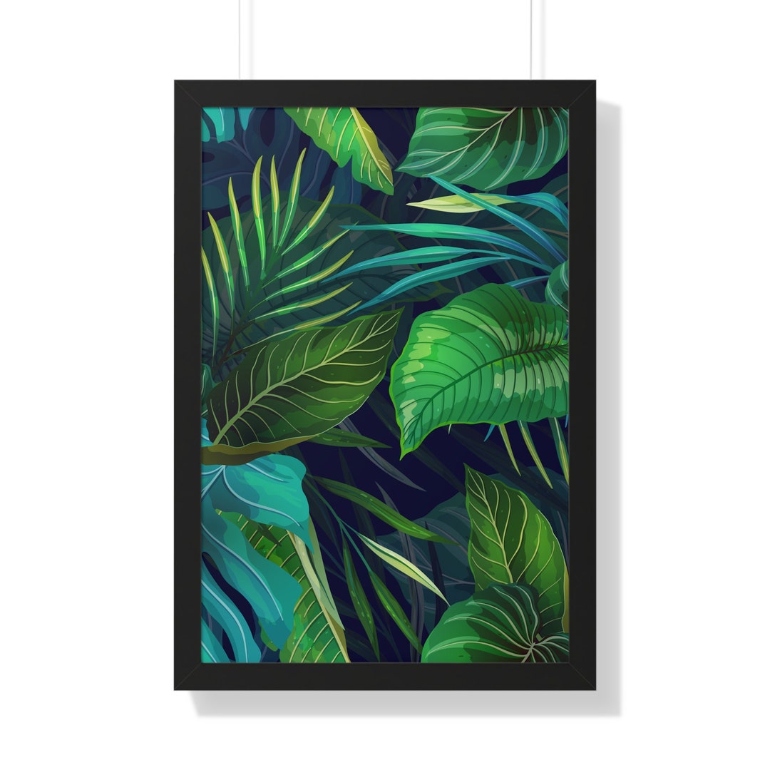 Palm Leaves Art, Palm Leaf Decor, Tropical Plant Wall Art, Palm Leaf ...