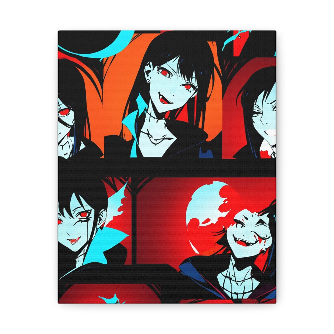 Halloween Anime Vampires, Spooky Themed Haunted Trick or Treat, Vampire ...