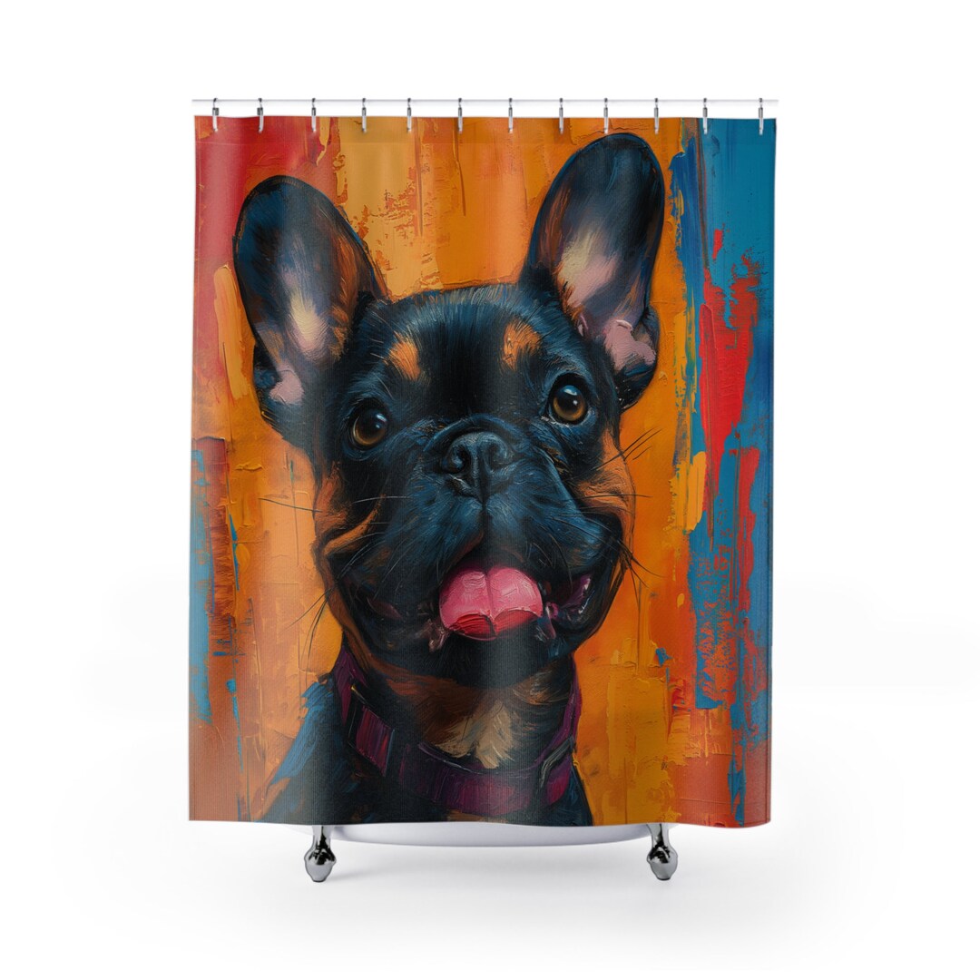Cute French Bulldog Frenchie Dog Running- Dog Owner Gift - Heavy Paint ...