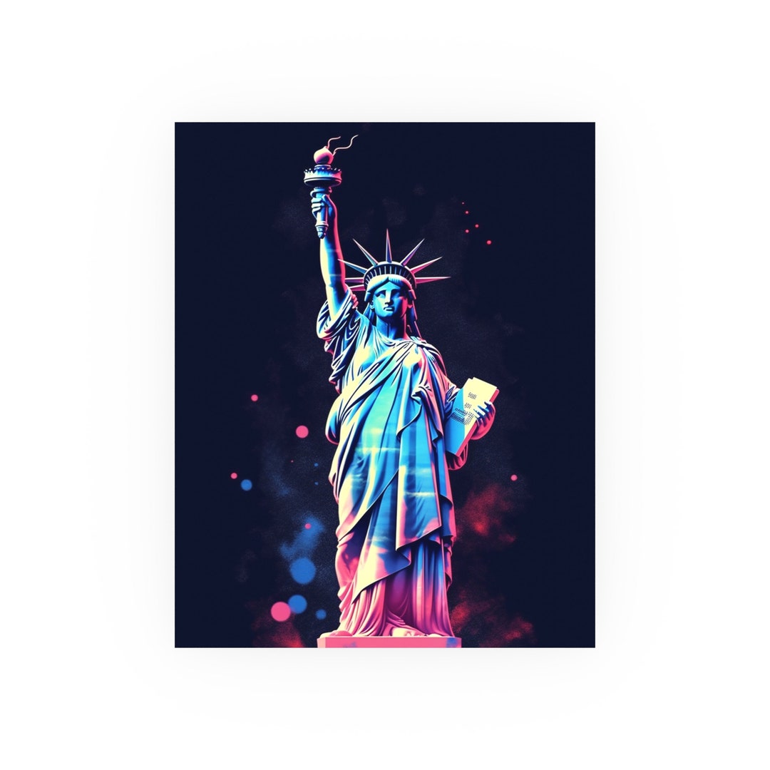 Statue of Liberty Watercolor Print - Vibrant Artistic Impressions, New ...
