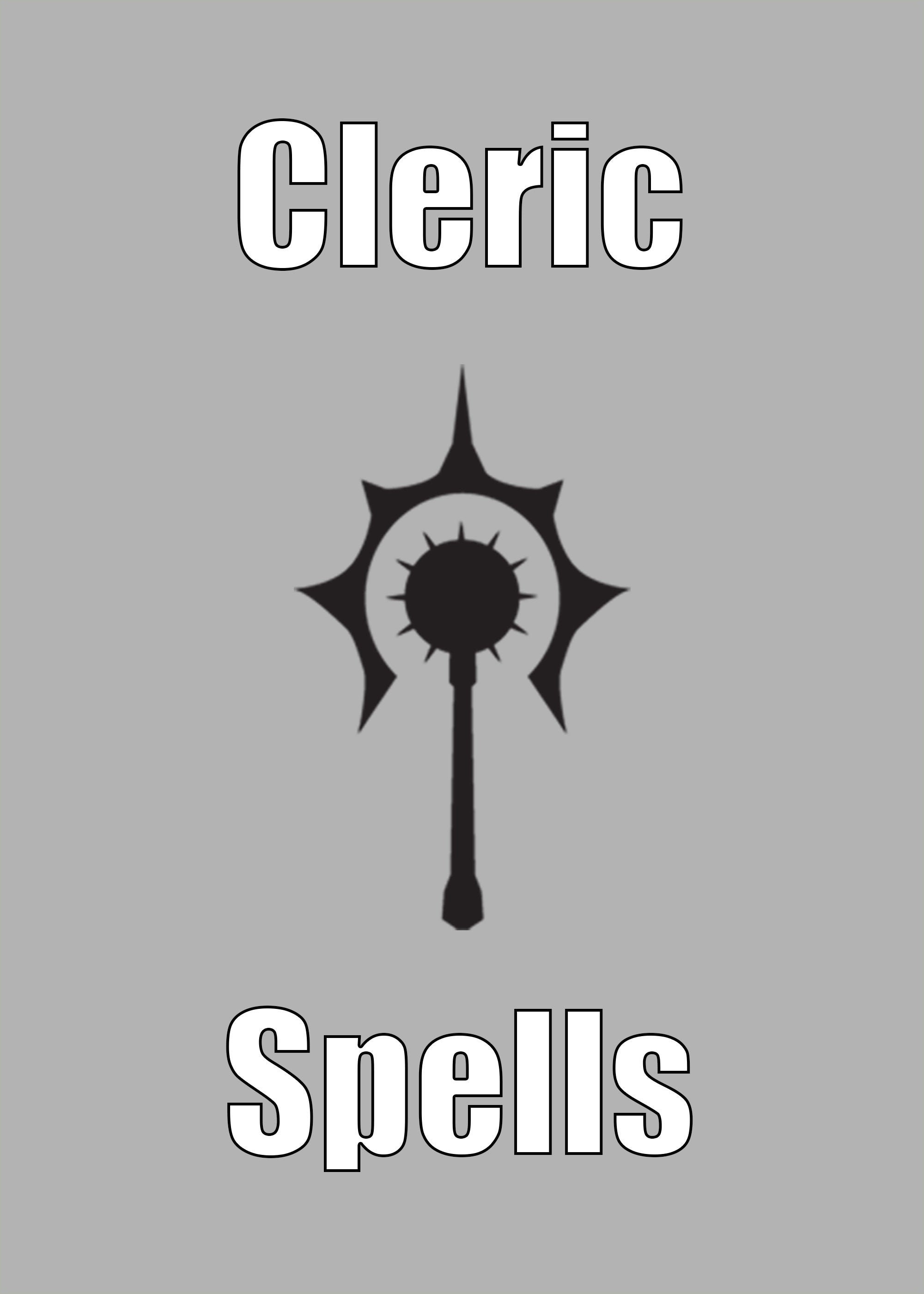 Custom Cleric Spell Cards D&D 5e PDF Download - Etsy