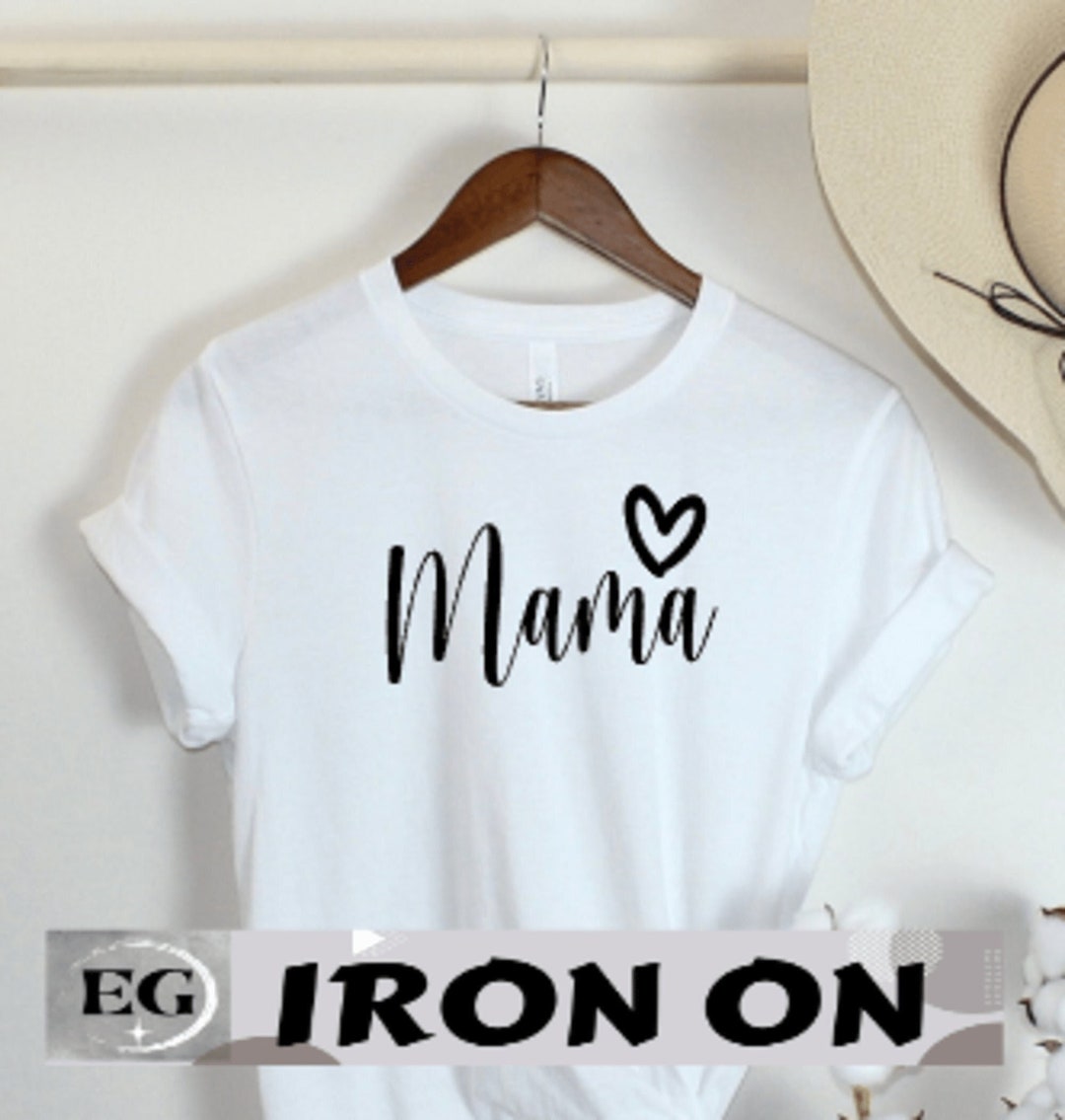 Mama Vinyl Decal - DIY Mama Iron on Transfer - Mom Gift - T Shirt Decal ...
