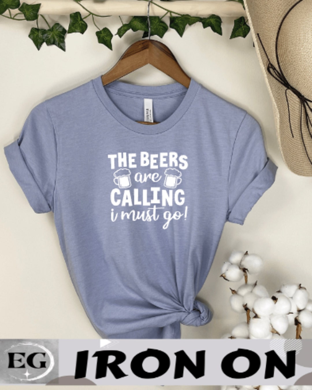 Beers Calling Fun Vinyl Decal Iron on Transfer Shirt - Etsy