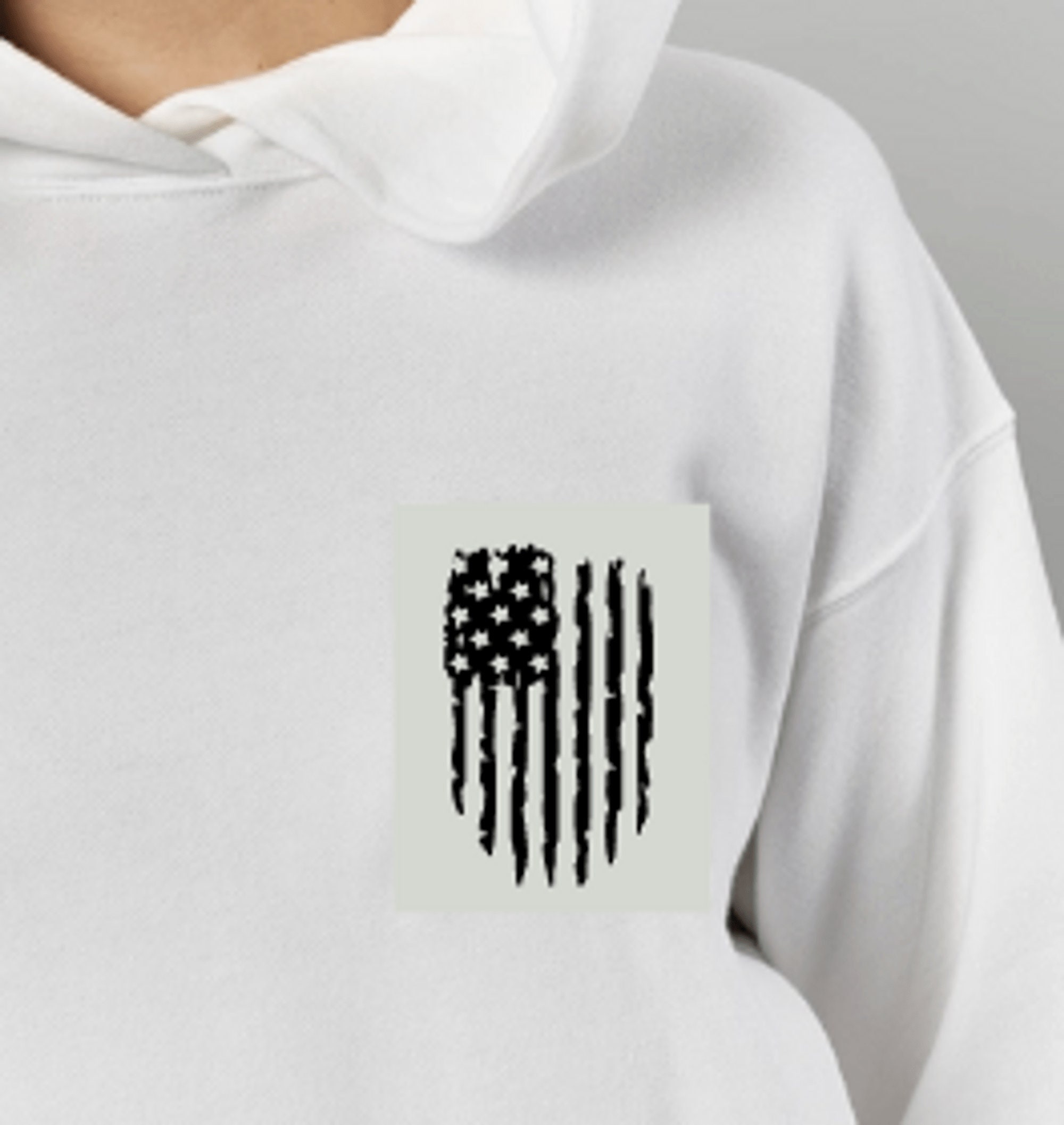 American Flag Distressed Flag Decal DIY Iron on Transfer - Etsy