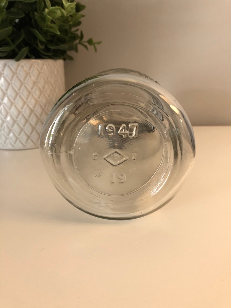 Vintage Crown Quart Canning Jars With Glass Lids and Zinc - Etsy