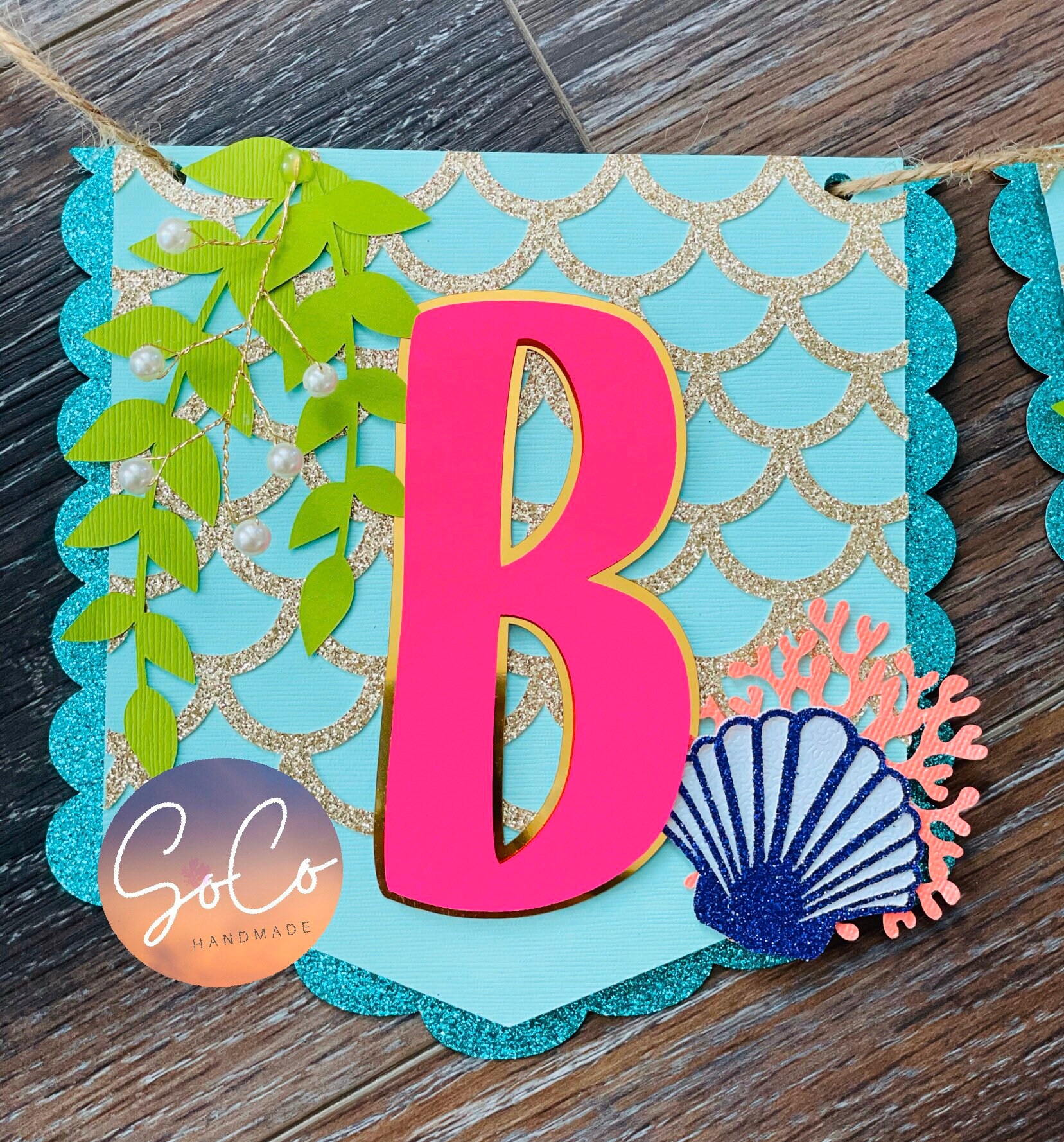 Mermaid Banner| Mermaid Party Themed Banner| Mermaid Party Decor| Under ...