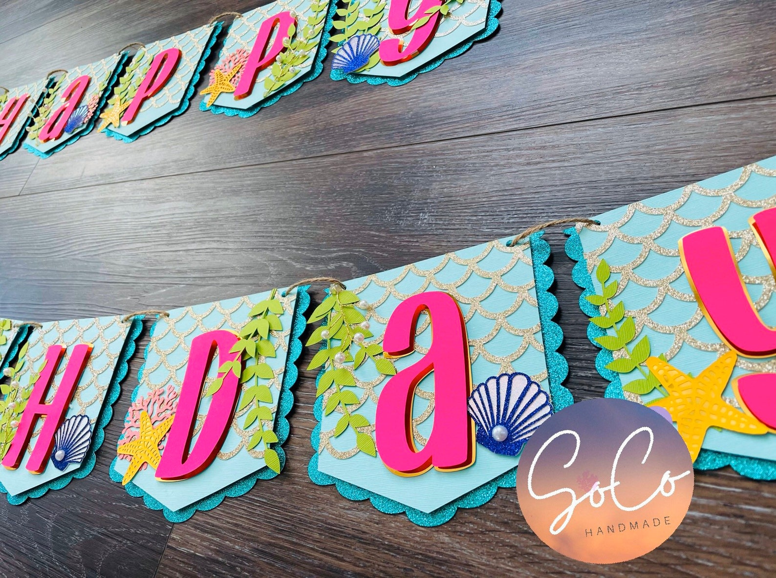 Mermaid Banner| Mermaid Party Themed Banner| Mermaid Party Decor| Under ...