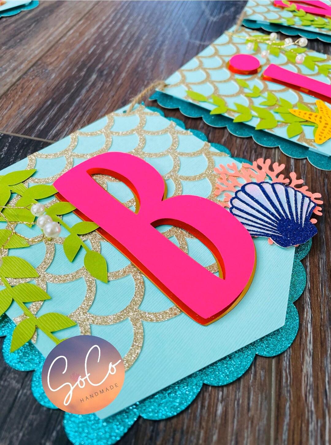Mermaid Banner| Mermaid Party Themed Banner| Mermaid Party Decor| Under ...