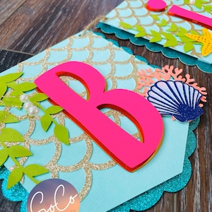 Mermaid Banner| Mermaid Party Themed Banner| Mermaid Party Decor| Under ...