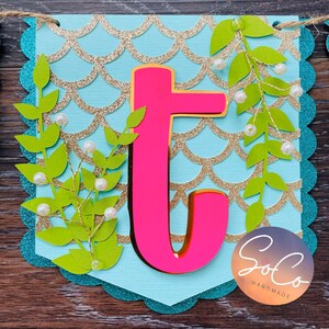 Mermaid Banner| Mermaid Party Themed Banner| Mermaid Party Decor| Under ...