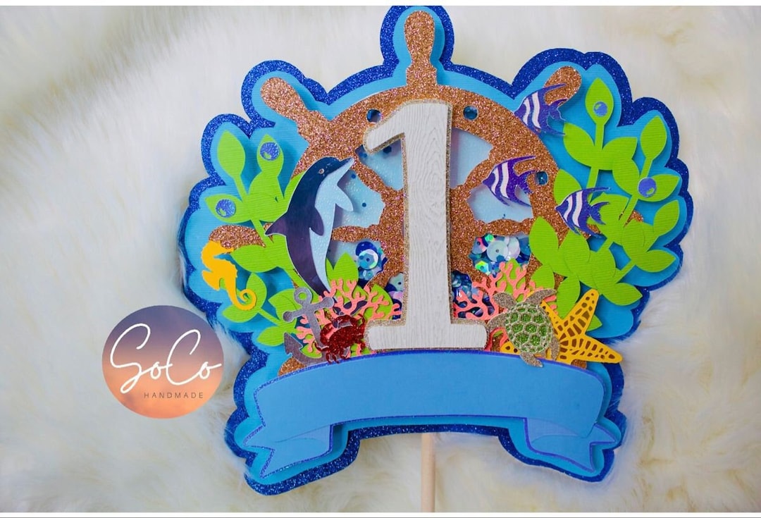 Under the Sea Cake Topper| Cake Topper| Shaker| Birthday Party| Ocean ...