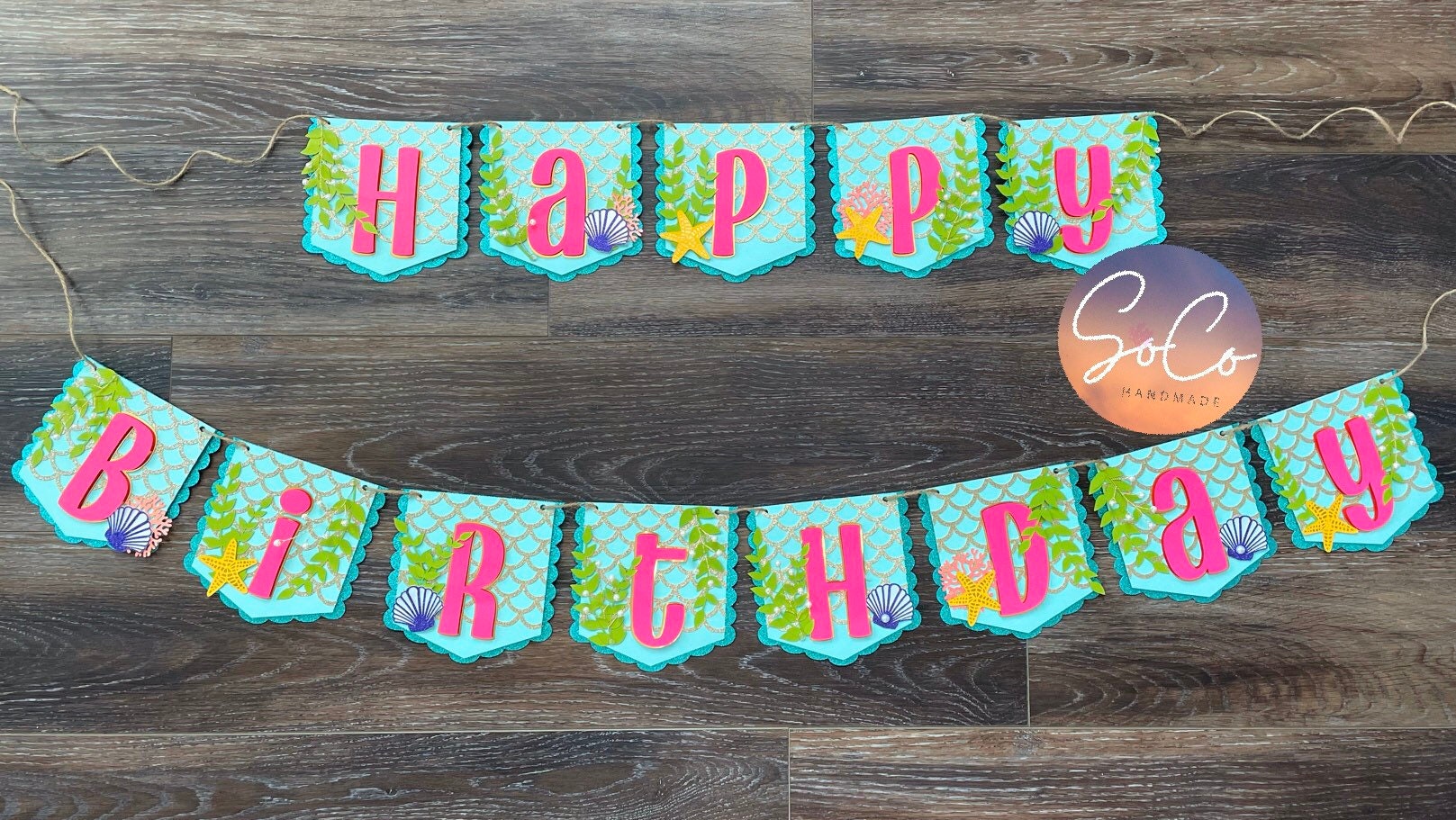 Mermaid Banner| Mermaid Party Themed Banner| Mermaid Party Decor| Under ...