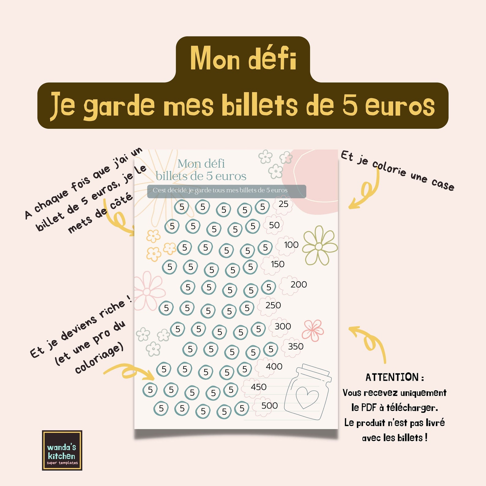 Fiche défi en PDF à télécharger et imprimer chez soi en - Etsy France