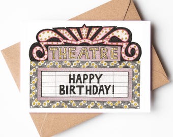 Musicals Greeting Card, Theatre, West End Show, Musical Theatre, Music ...