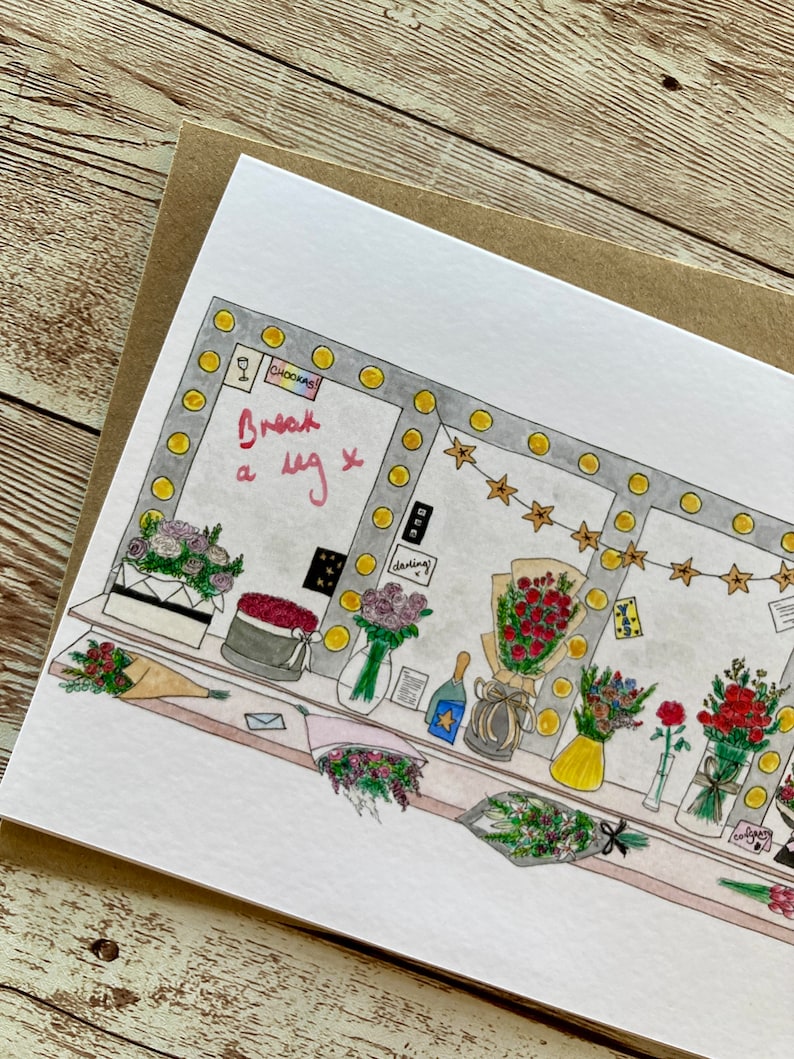 Theatre Break a Leg Card - Etsy UK