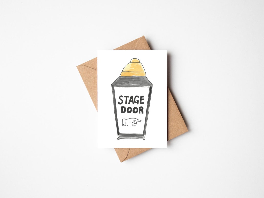 Stage Door Sign Card Break a Leg, Opening Night, Theatre Press Night ...