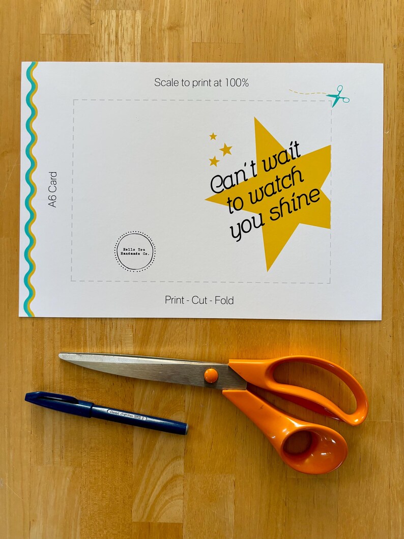 Break a Leg Card: Theatre Star Gift (digital Download) - Etsy