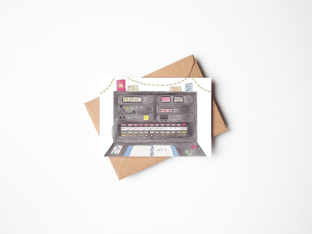 Theatre Break a Leg Card - Stage Management / Show Caller - Etsy