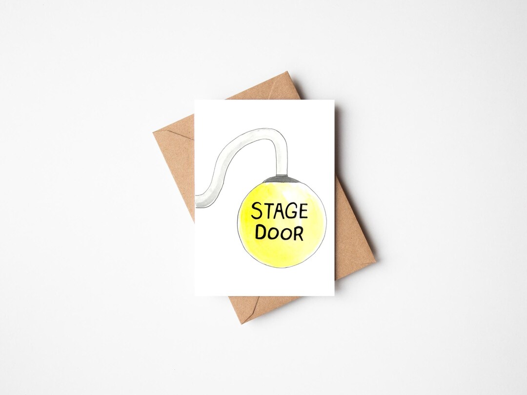 Stage Door Sign Card Break a Leg, Opening Night, Theatre Press Night ...
