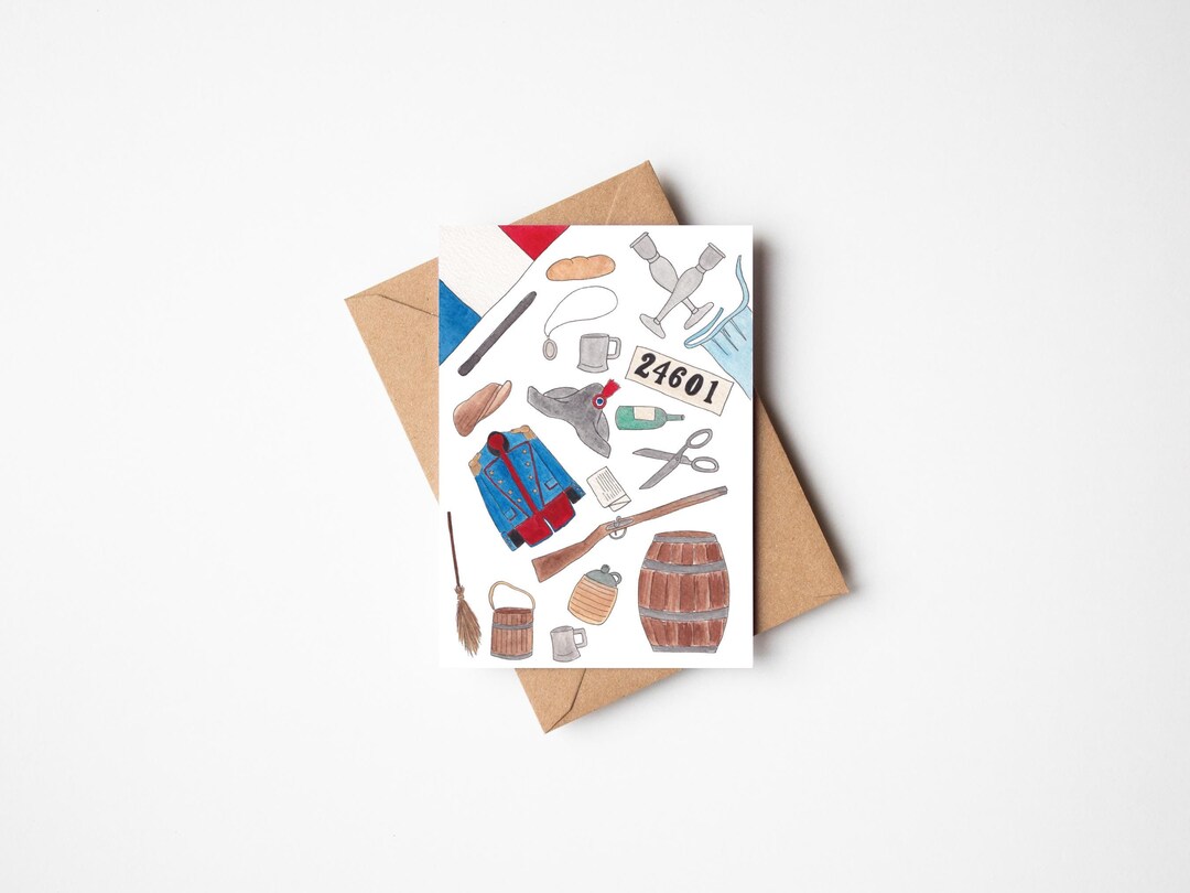 Les Miserables Musical Inspired Card - Etsy