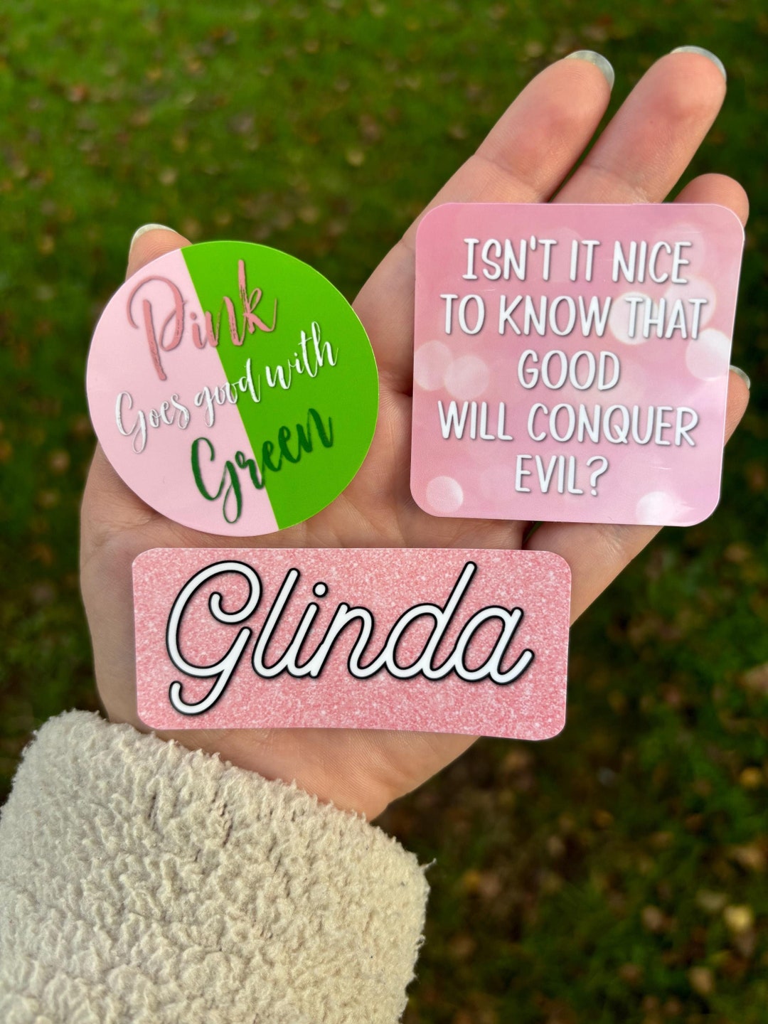 NEW 3 GLINDA WICKED Movie / Musical Inspired Stickers Musical Theatre ...