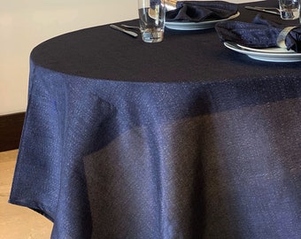 Navy Blue Tablecloth - Etsy
