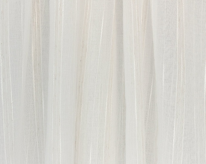 Striped Sheer Fabric 118 Fabric by the Yard - Etsy