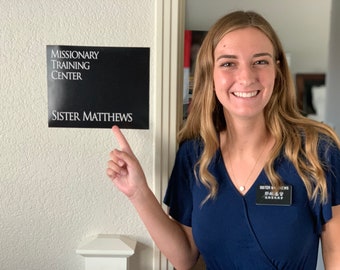 Two LDS Missionary MTC at Home Signs 24x36 and 8x8 Custom and ...