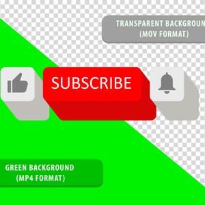 Animated Social Media Lower Thirds, Intro Lower Third Button for Youtube, Subscribe Like ...