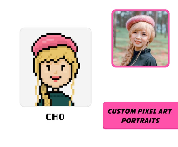 Custom Pixel Art Avatar 8 Bit Portrait Pixel Portrait From - Etsy