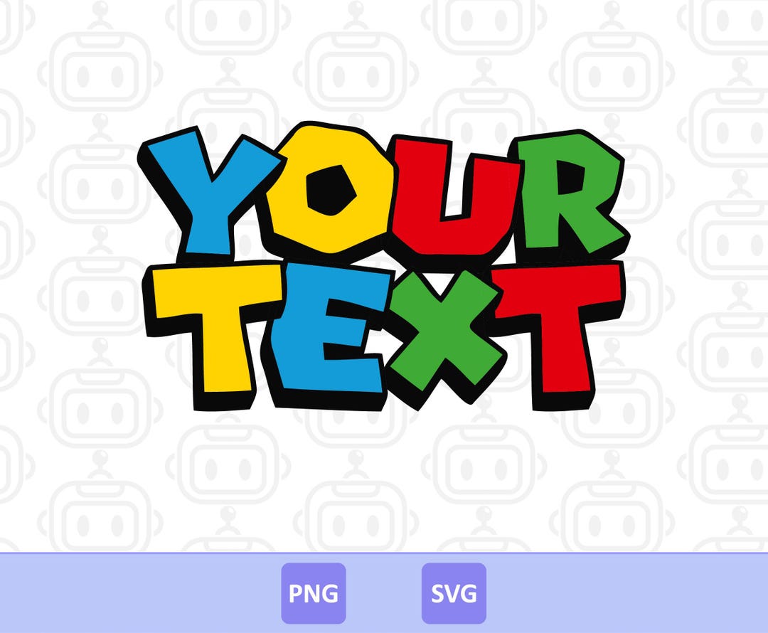 Custom Cartoon Name Svg, Custom Birthday Name, Custom Gamer T-shirt ...