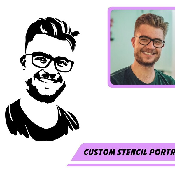 Stencil Portrait - Etsy