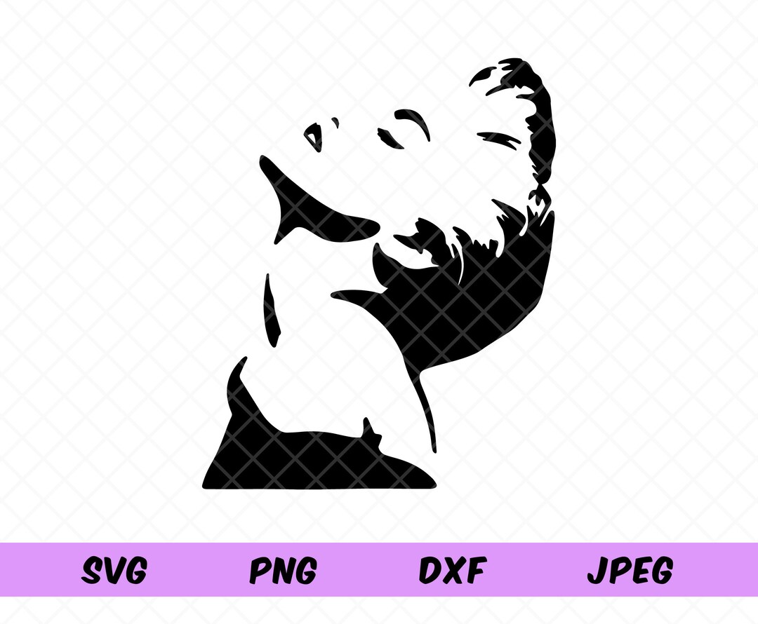 Madonna Svg, Stencil Portrait, Madonna Silhouette, Madonna Clipart ...