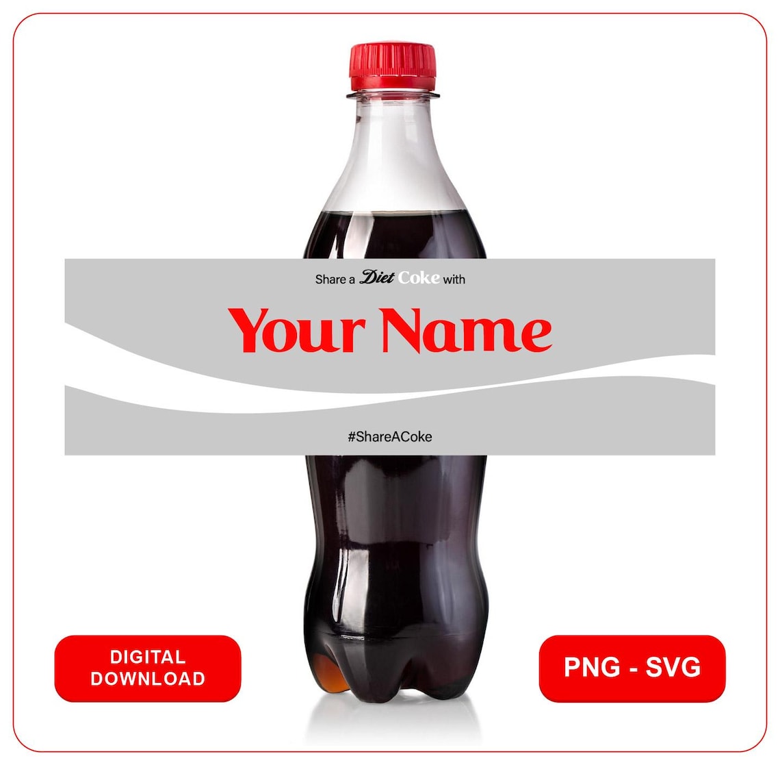 Custom Cola Bottle Label, Personalized Coke Name, Gift for Friend ...