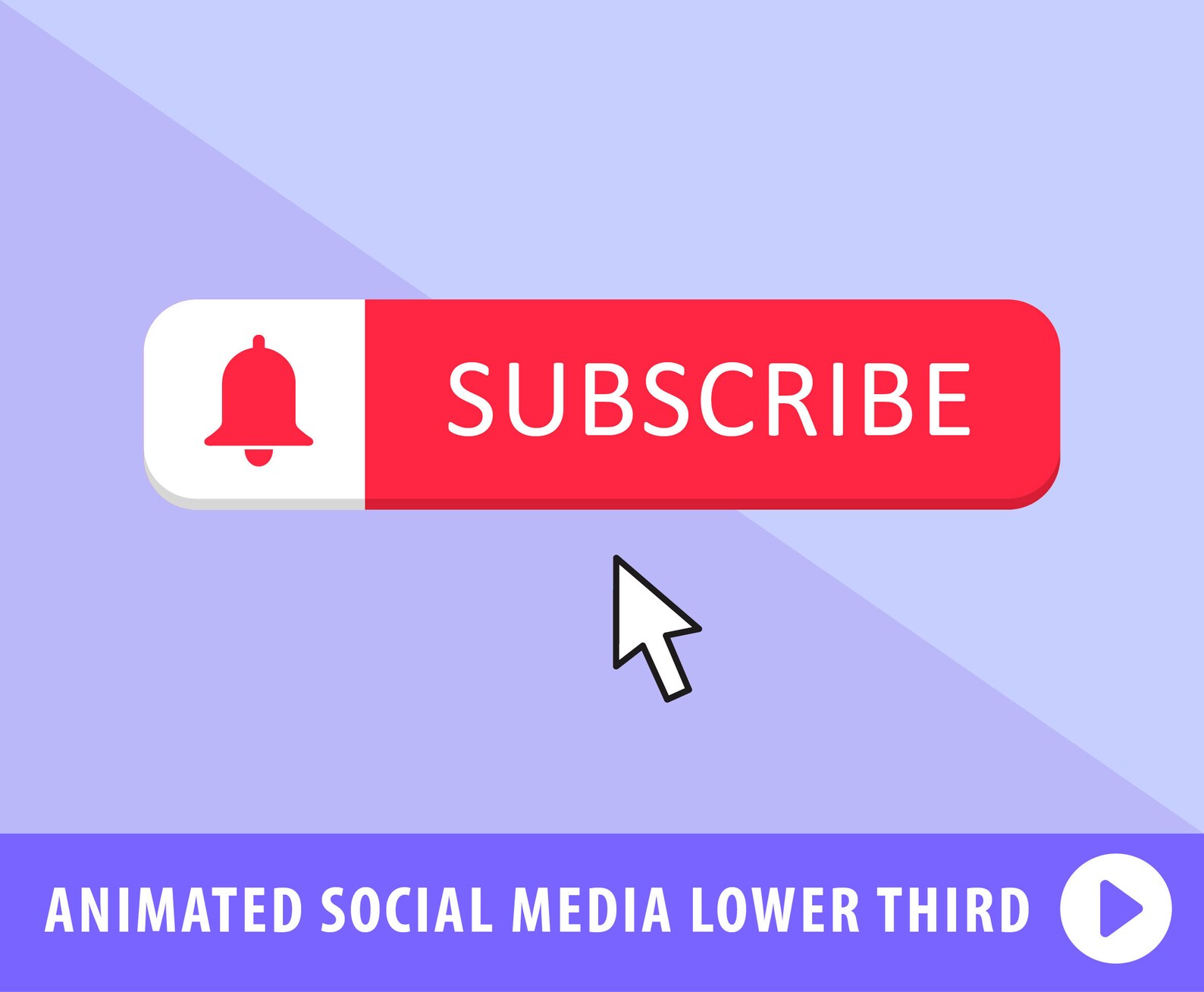 Animated Social Media Buttons Overlay Subscribe Like - Etsy