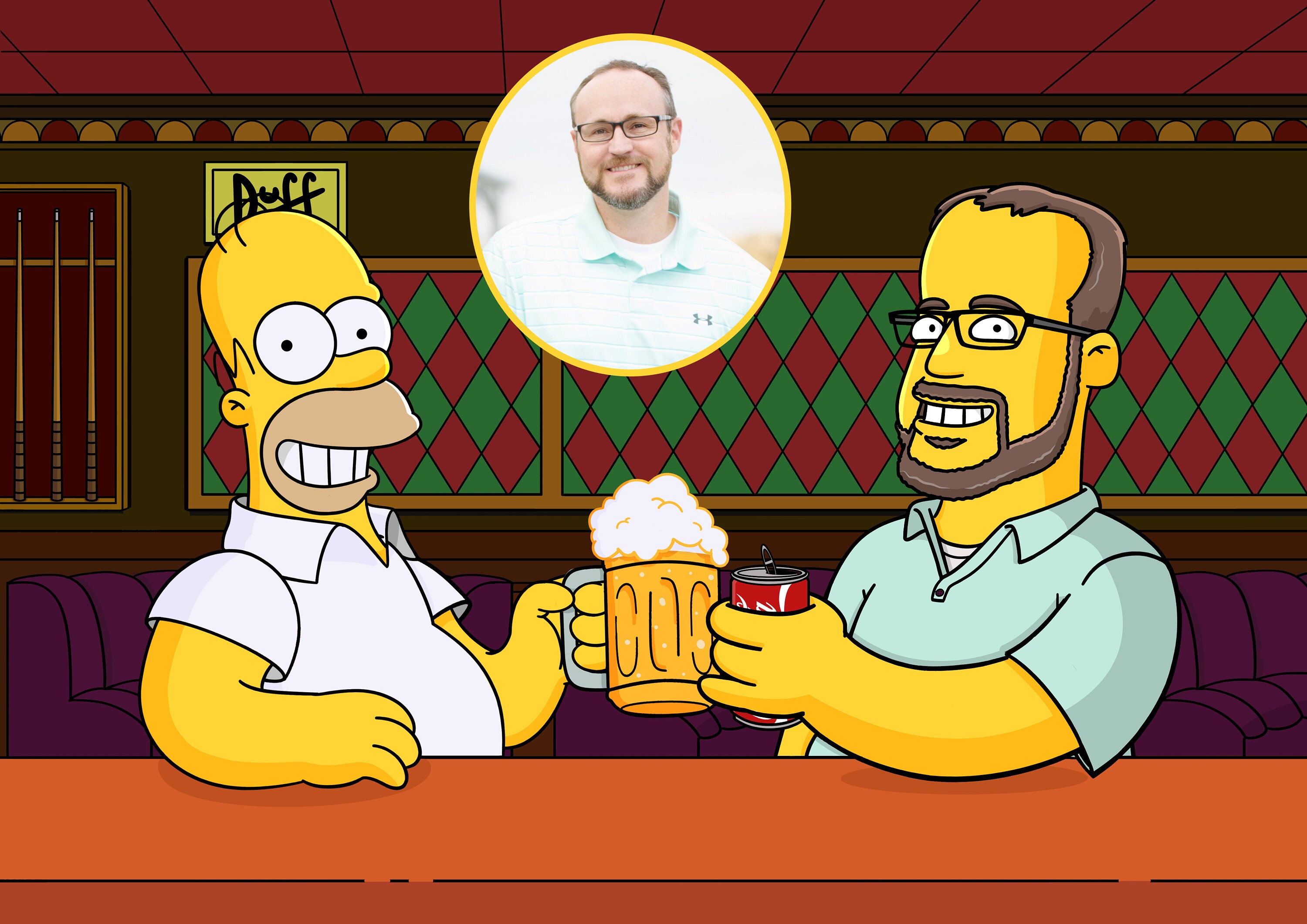 Simpson Style Portrait Drawing Simpsonize Me Turn Me Yellow - Etsy