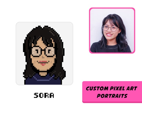 Custom Pixel Art Portrait 8 Bit Portrait Drawing Pixel - Etsy