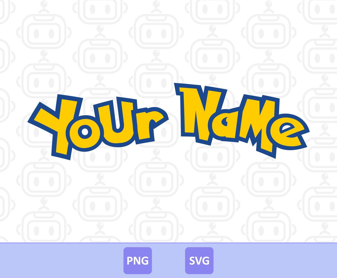 Custom Poke Your Name SVG, Custom Text Svg, Custom Cartoon Name ...