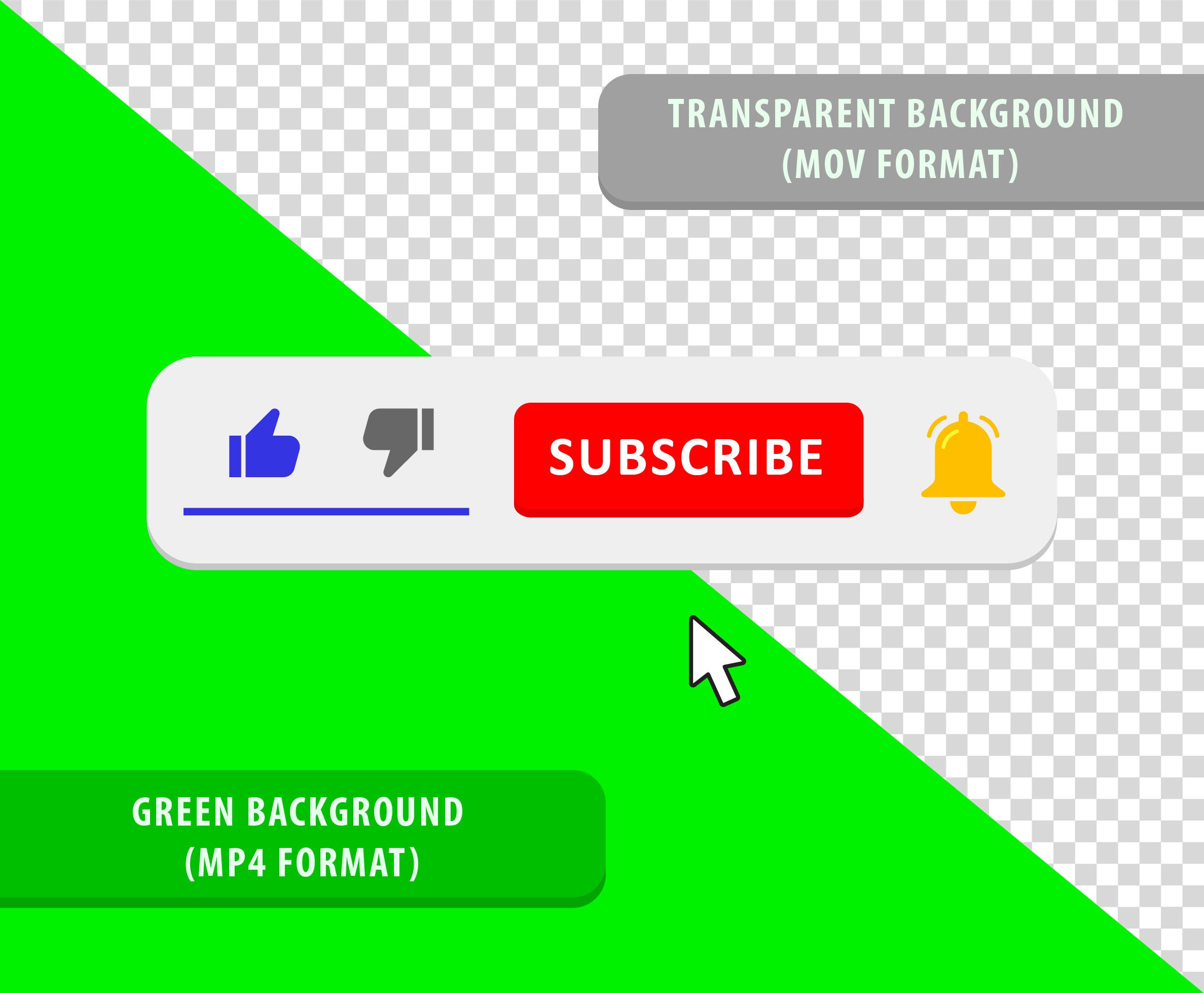 Social Media Animation, Lower Third for Youtube, Subscribe Like ...