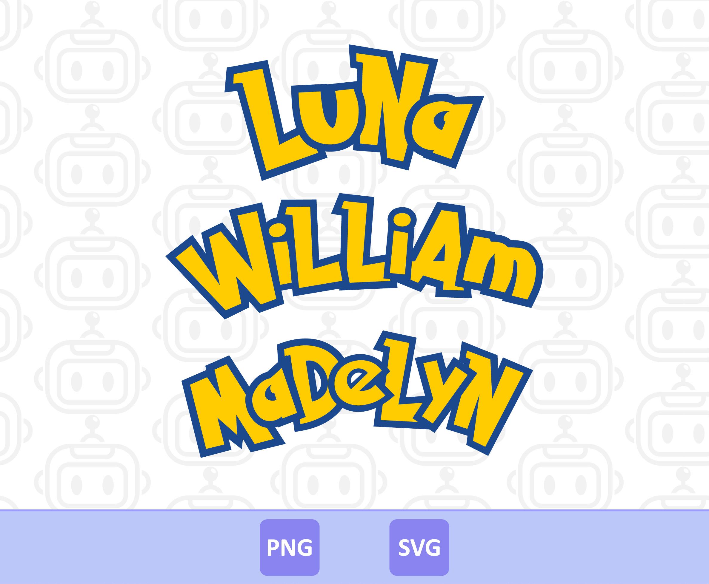 Custom Poke Your Name SVG, Custom Text Svg, Custom Cartoon Name ...